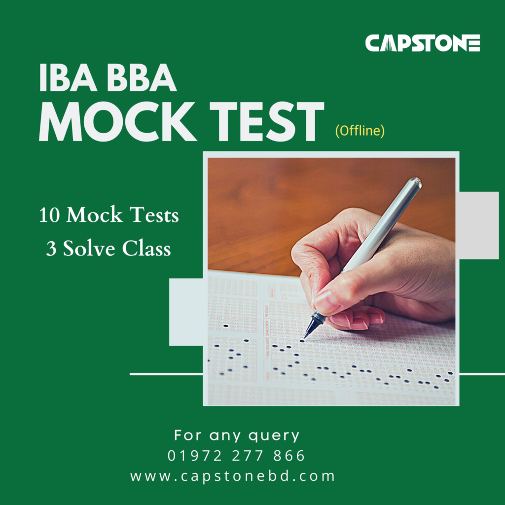 IBA BBA Special Mock Test (Offline) - Capstone Education